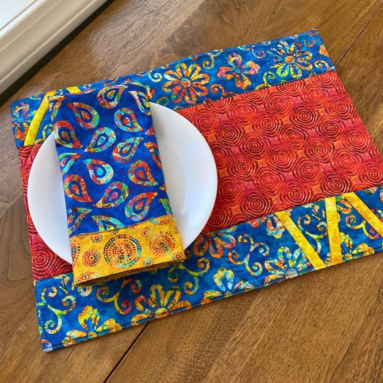 Cloth Napkins with Borders – Poorhouse Quilt Designs