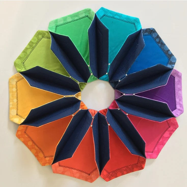 Color Wheel Bloom – Poorhouse Quilt Designs