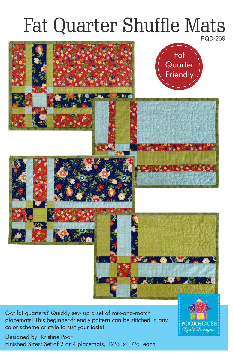 Fat Quarter Shuffle Mats – Poorhouse Quilt Designs