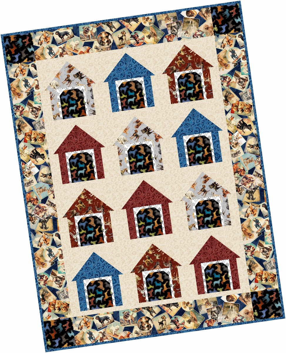 Fido’s Neighborhood Quilt – Poorhouse Quilt Designs