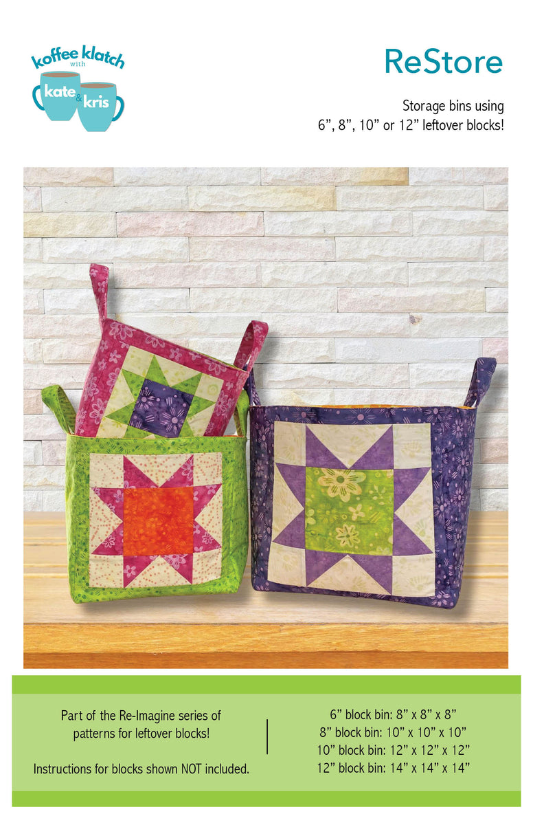 ReStore Bins – Poorhouse Quilt Designs
