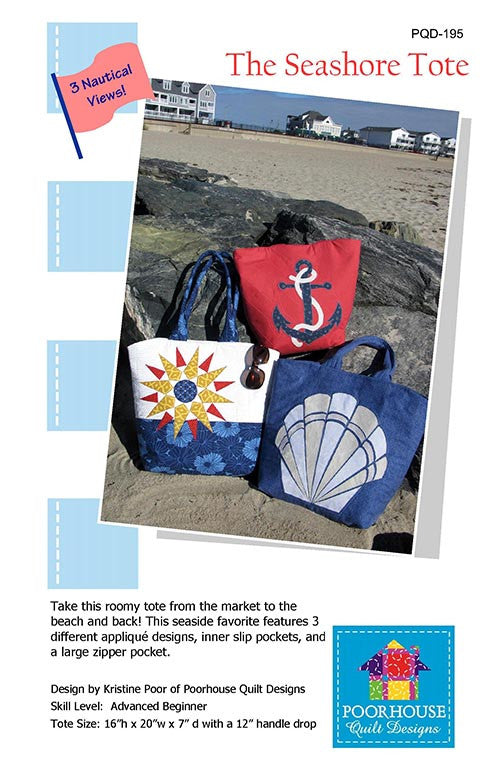 The Seashore Tote – Poorhouse Quilt Designs