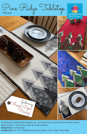 Pine Ridge Tabletop – Poorhouse Quilt Designs